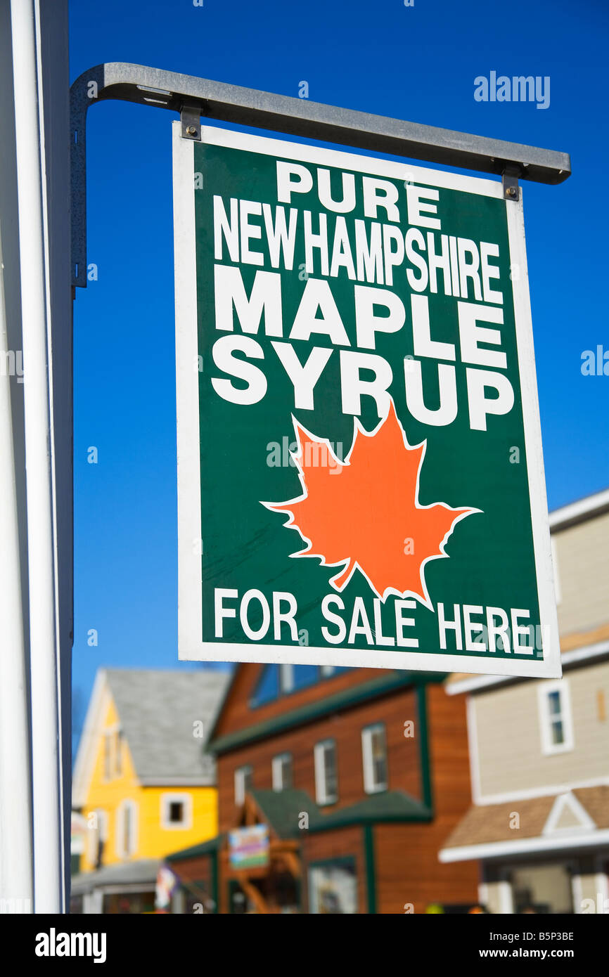 Maple Syrup Sign Woodstock White Mountains New Hampshire New England ...