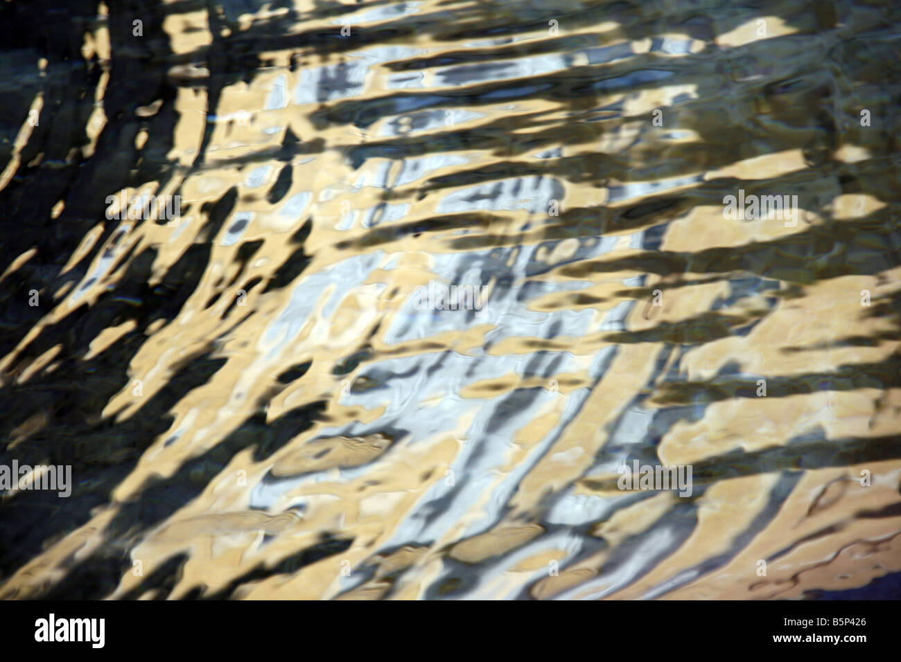 sun light reflection waves on lake water surface Stock Photo - Alamy