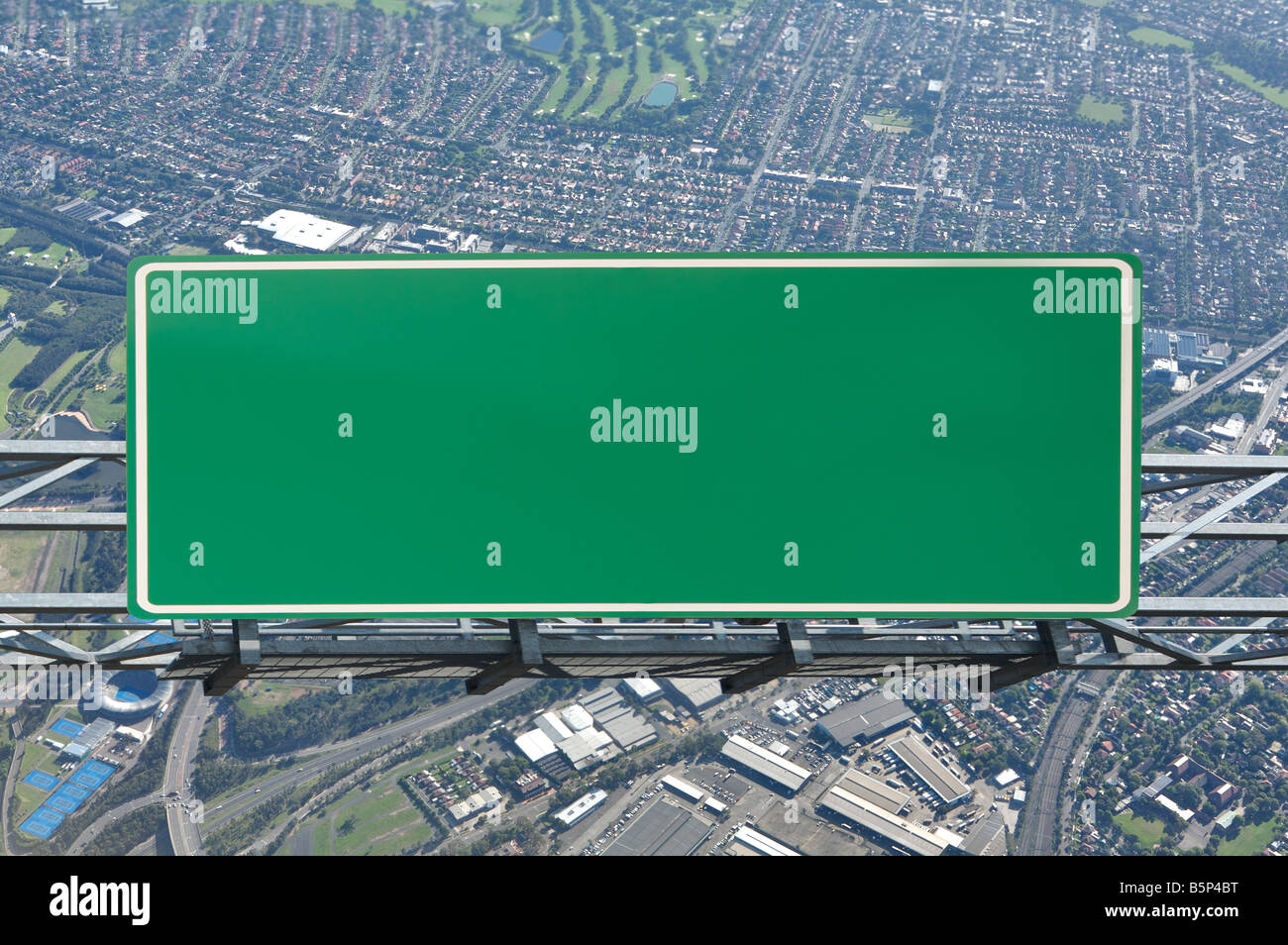 Aerial view of highway traffic Cut Out Stock Images & Pictures - Alamy
