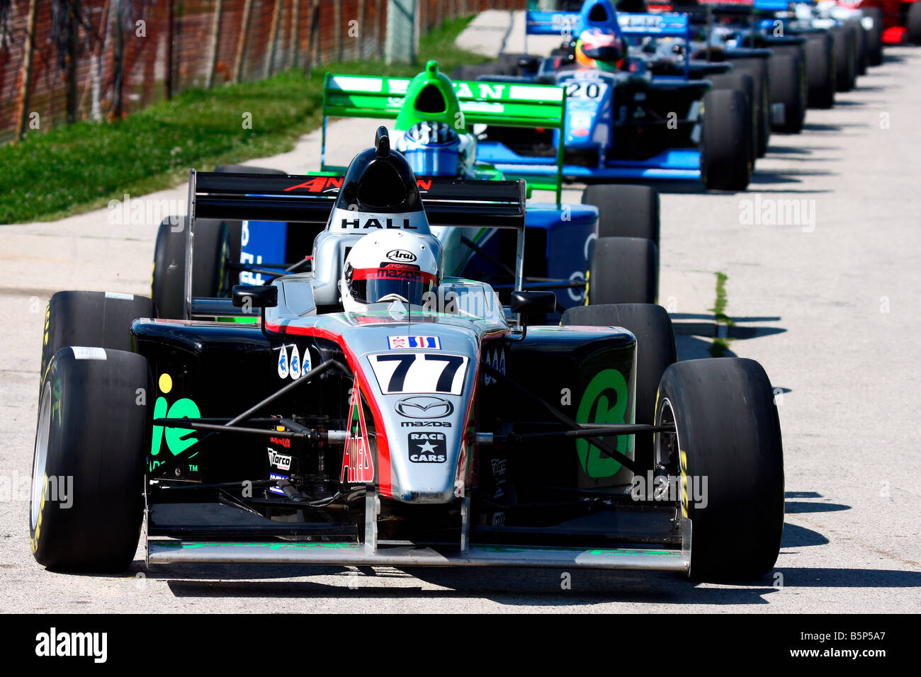 Formula Star Mazda Auto Racing Charles Hall Stock Photo - Alamy