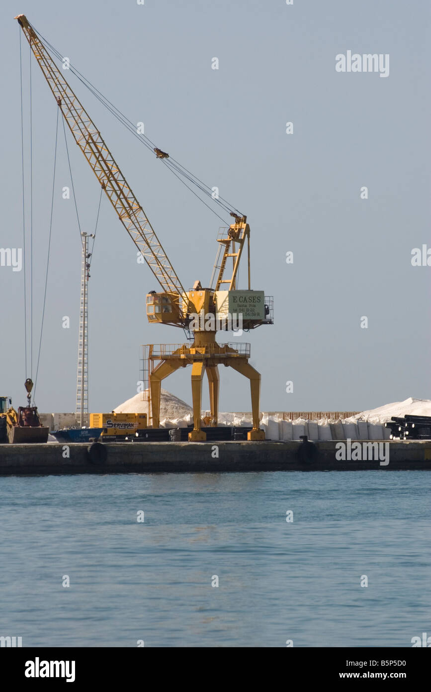 Crane for Loading Salt Santa Pola Docks Spain Spanish Docks Stock Photo ...