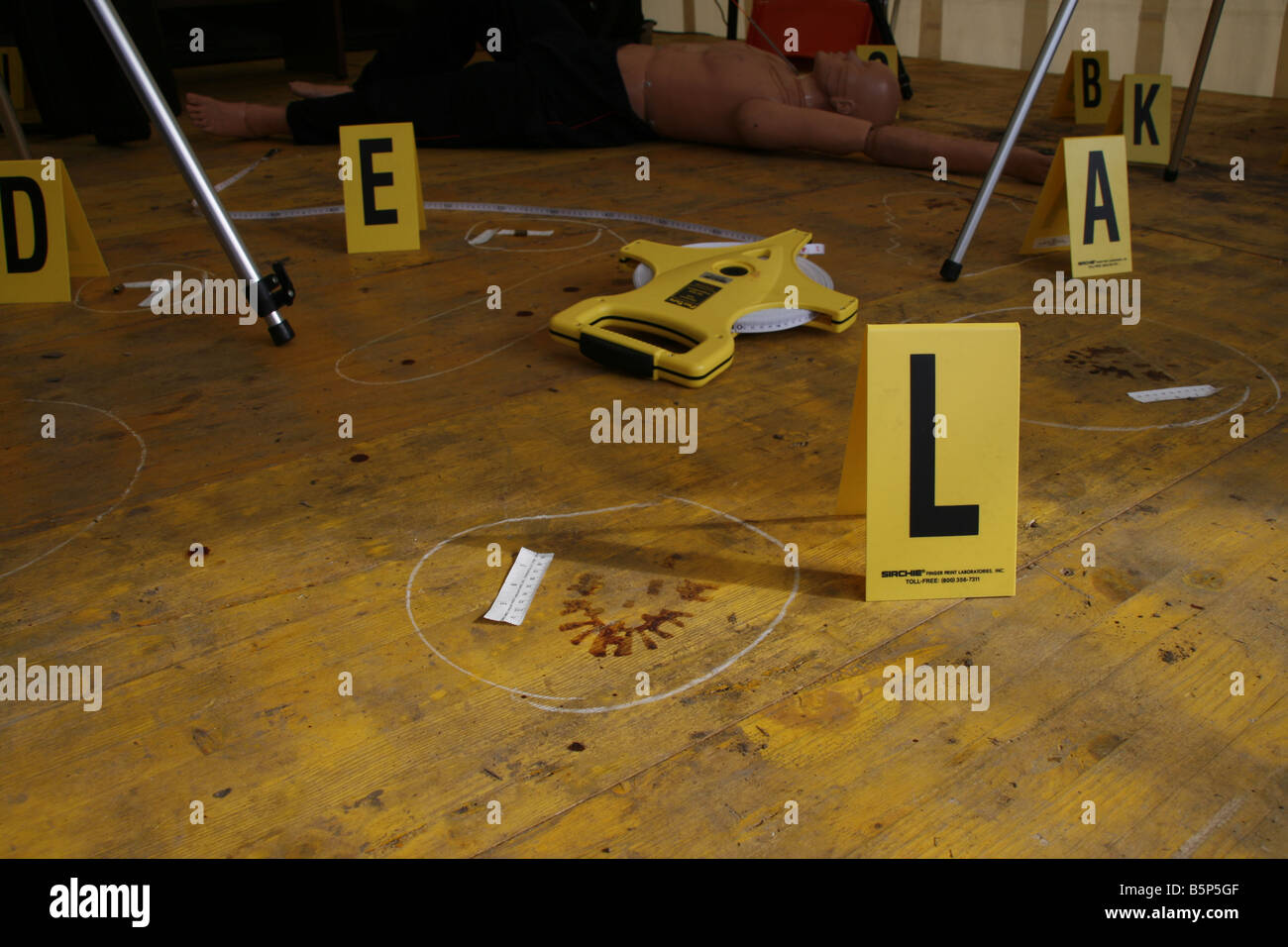 Mock crime scene hi-res stock photography and images - Alamy