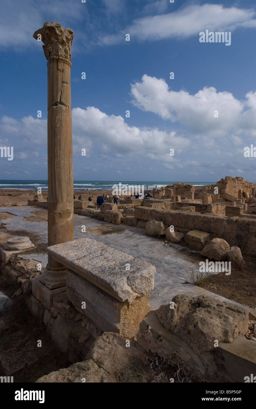 Roman site of Sabratha, Libya Stock Photo - Alamy