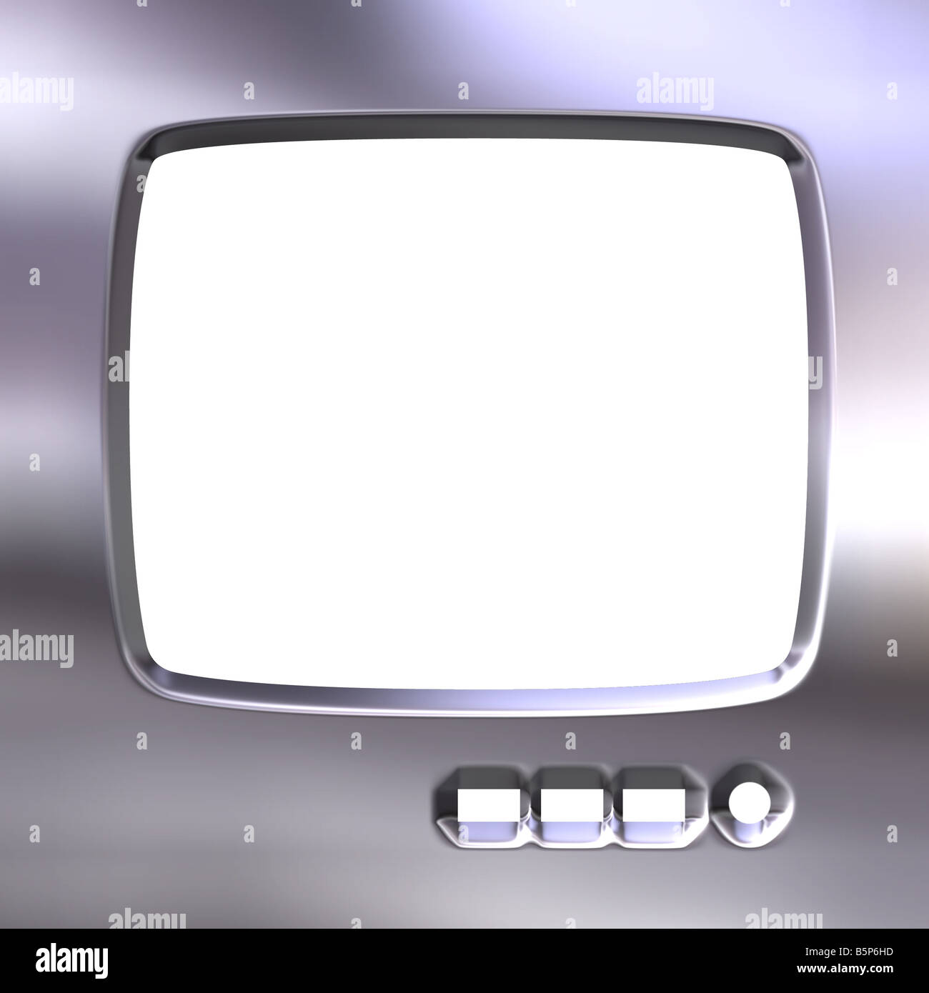Silver TV frame Stock Photo - Alamy