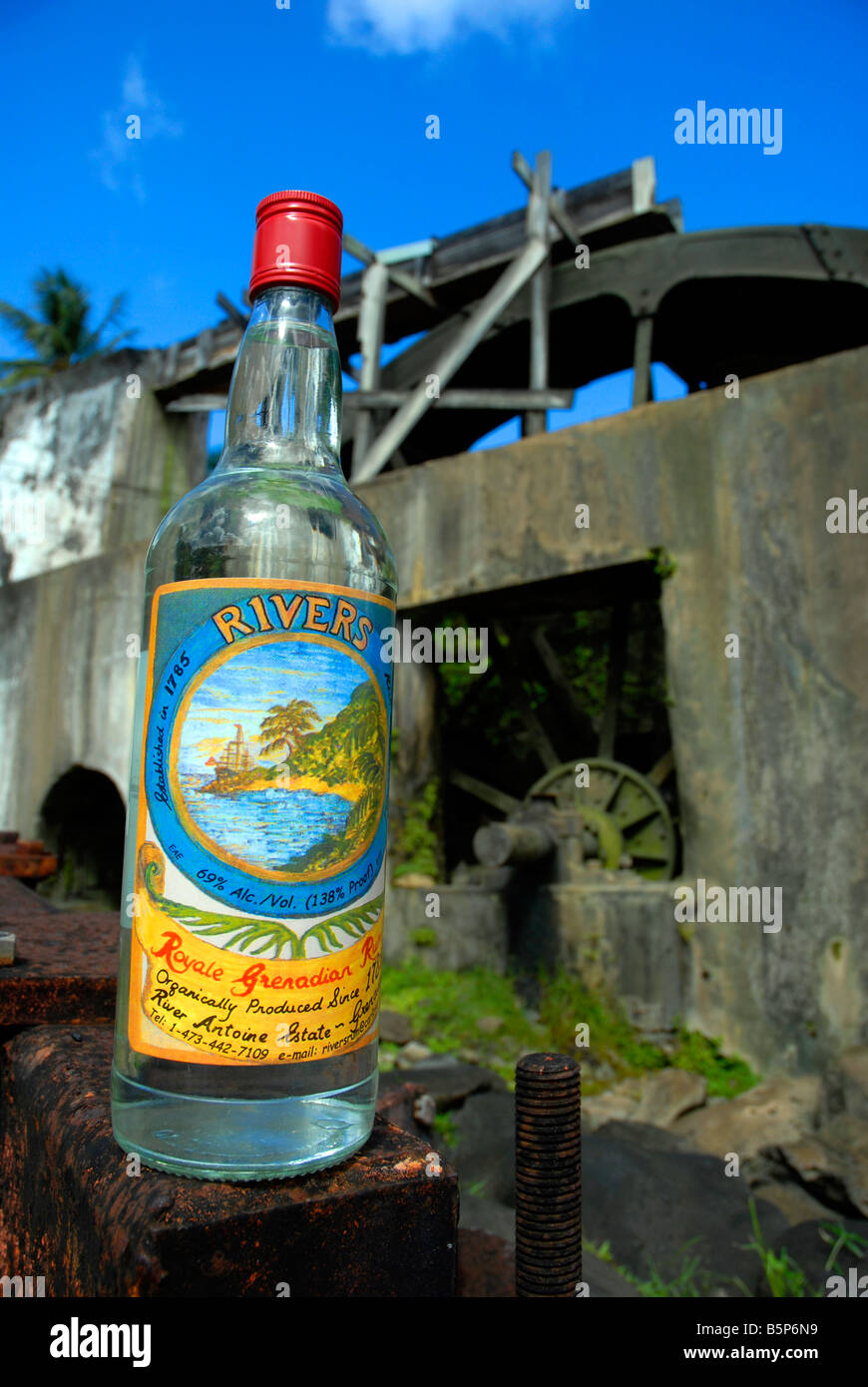 "River Rum" factory, River Antoine Estate, Grenada, "West Indies Stock ...