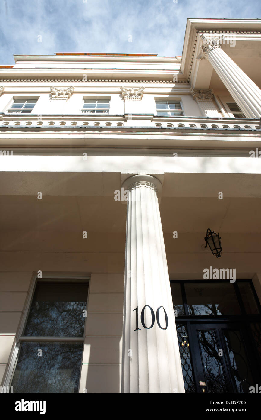 Immaculate columns and pillars frontage of the exclusive classically ...