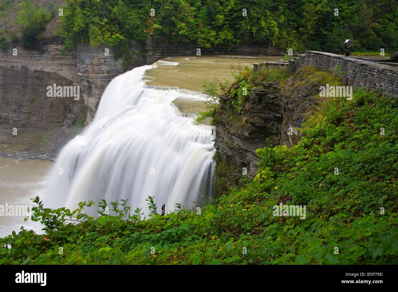 Middle Falls in Letchworth State Park Rochester New York State USA ...