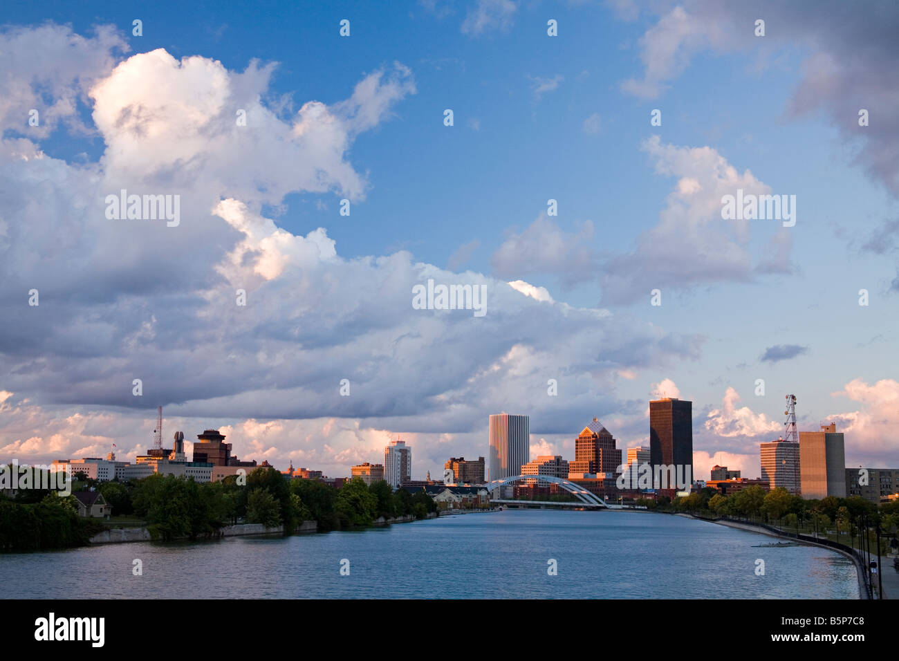 Genesee River Rochester Skyline New York State USA Stock Photo - Alamy