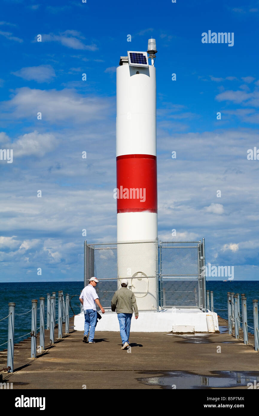 Pier Lighthouse Rochester New York State USA Stock Photo - Alamy
