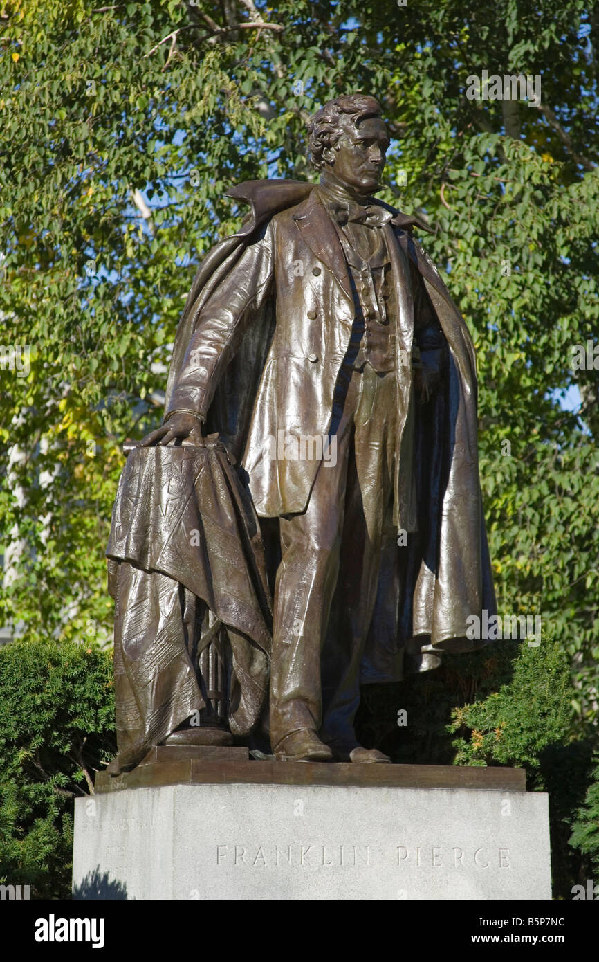 Franklin pierce statue concord hi-res stock photography and images - Alamy