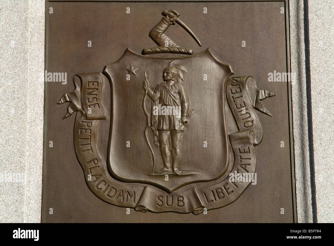 Crest at State Capitol Concord New Hampshire New England USA Stock ...