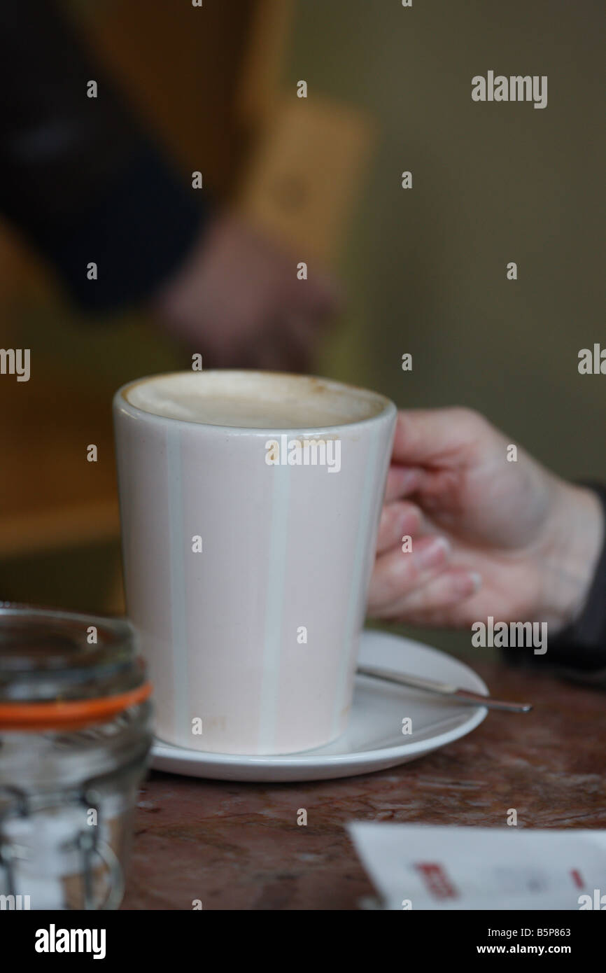 Frothy latte coffee hi-res stock photography and images - Alamy