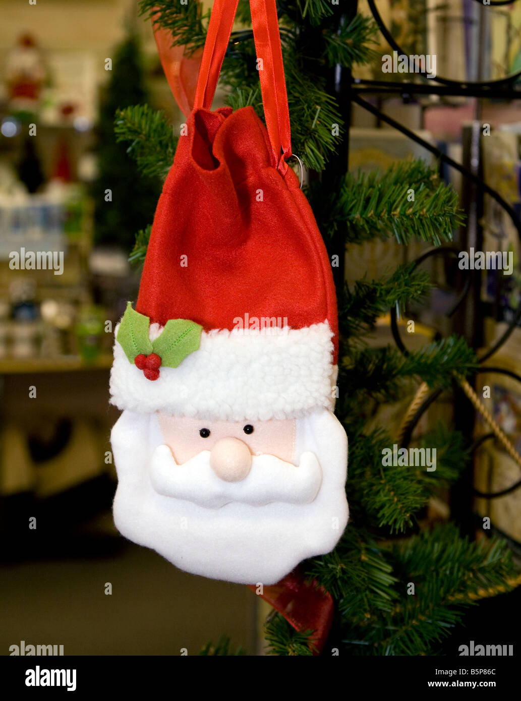 A father Christmas gift bag Stock Photo - Alamy