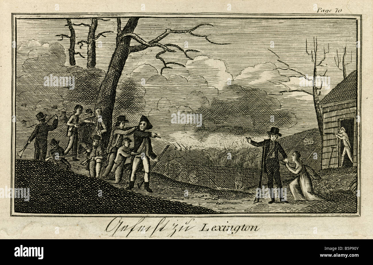 Battle of lexington hi-res stock photography and images - Alamy