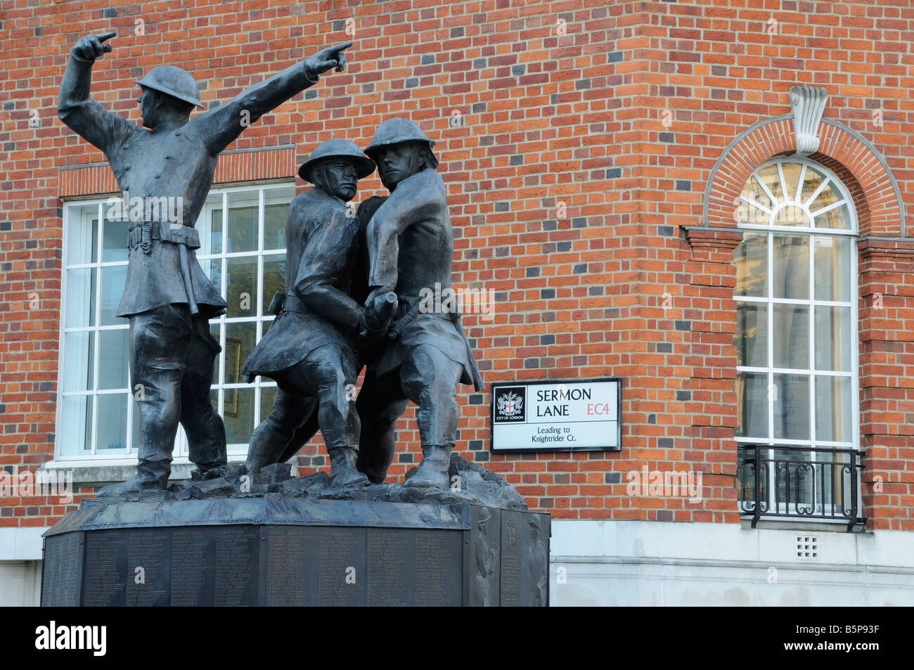 The Blitz, WW2 Firefighters Memorial, London, UK Stock Photo - Alamy