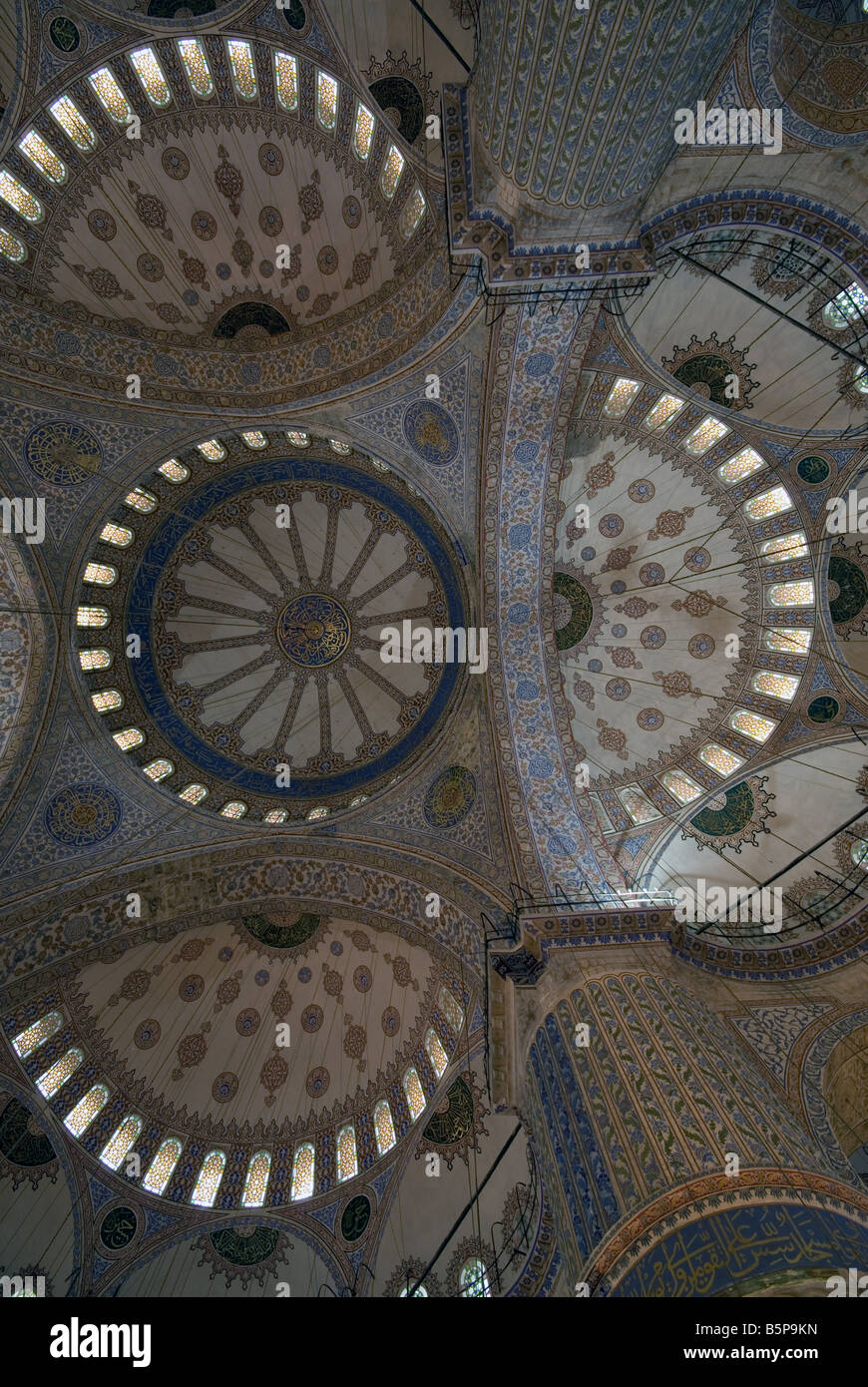 Blue Mosque ceiling Istanbul Stock Photo - Alamy
