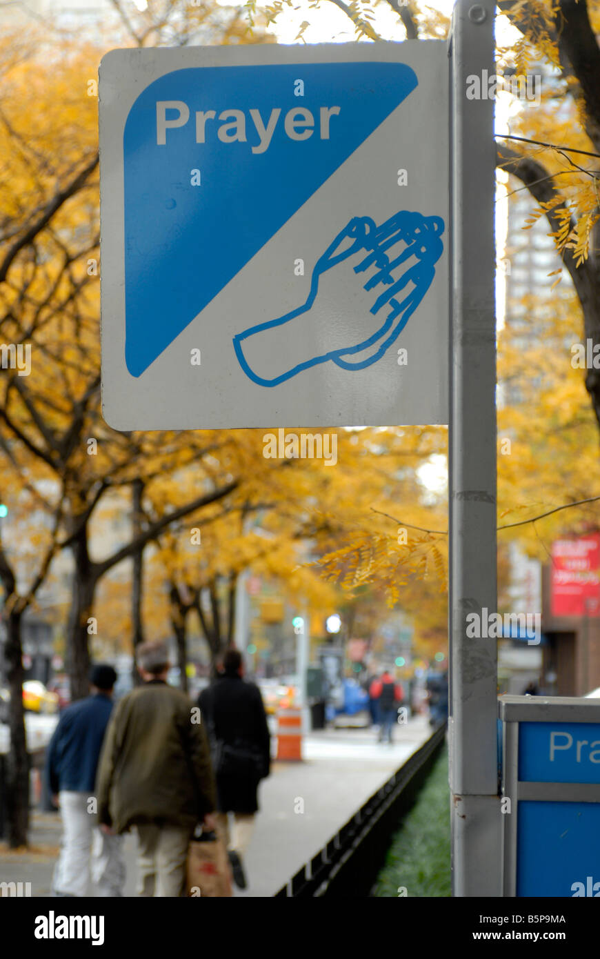 A Prayer Booth is seen in Roosevelt Island Tramway Park in New York ...