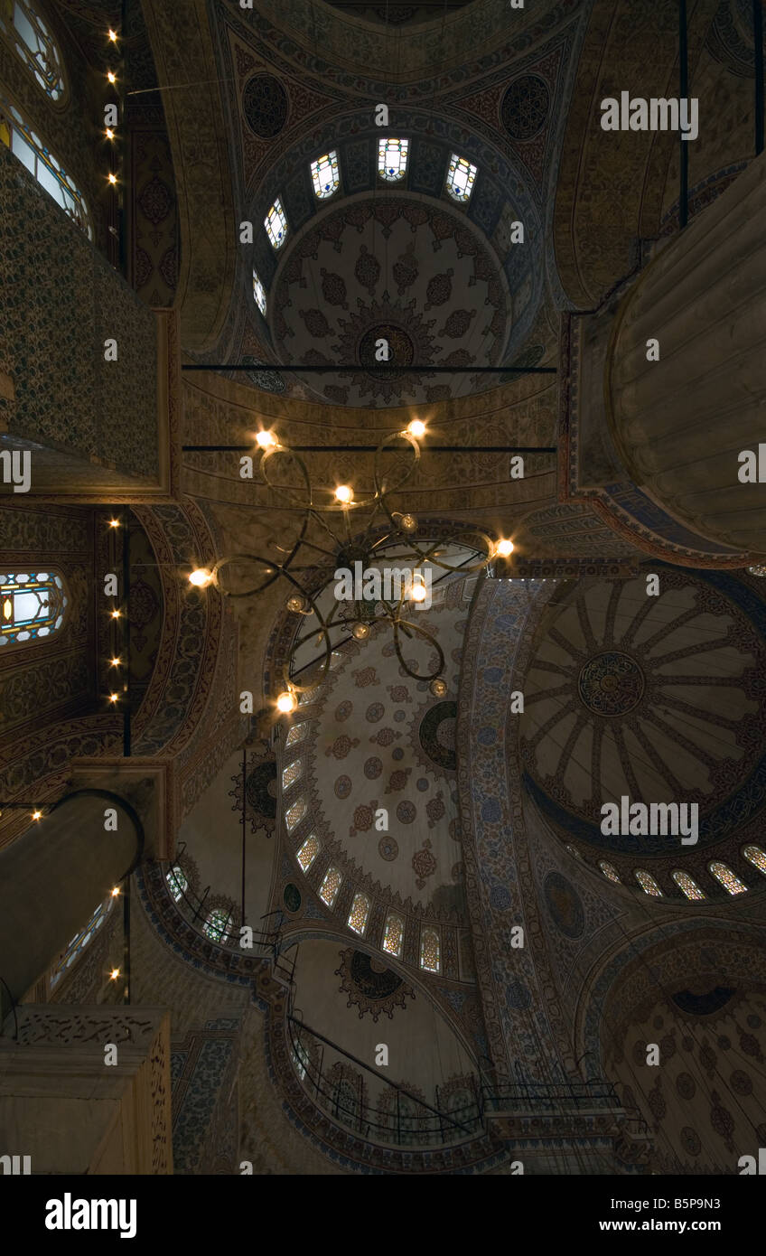 Blue Mosque ceiling Istanbul Stock Photo - Alamy