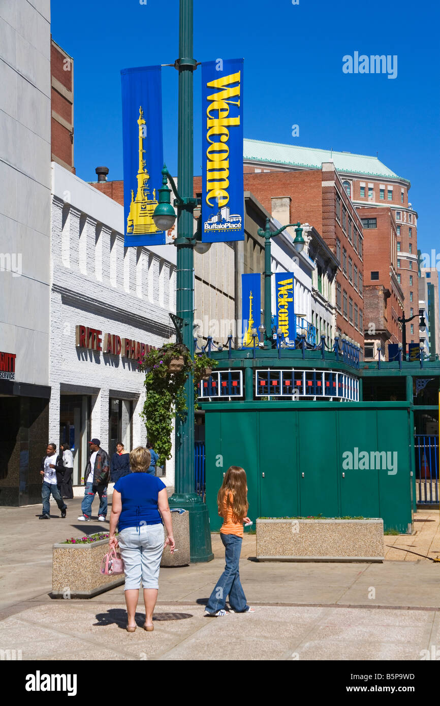 Main Street Buffalo City New York State USA Stock Photo - Alamy