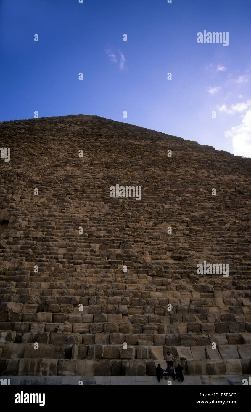 Stone blocks of the Great Pyramid at Giza, Cairo, Egypt Stock Photo - Alamy