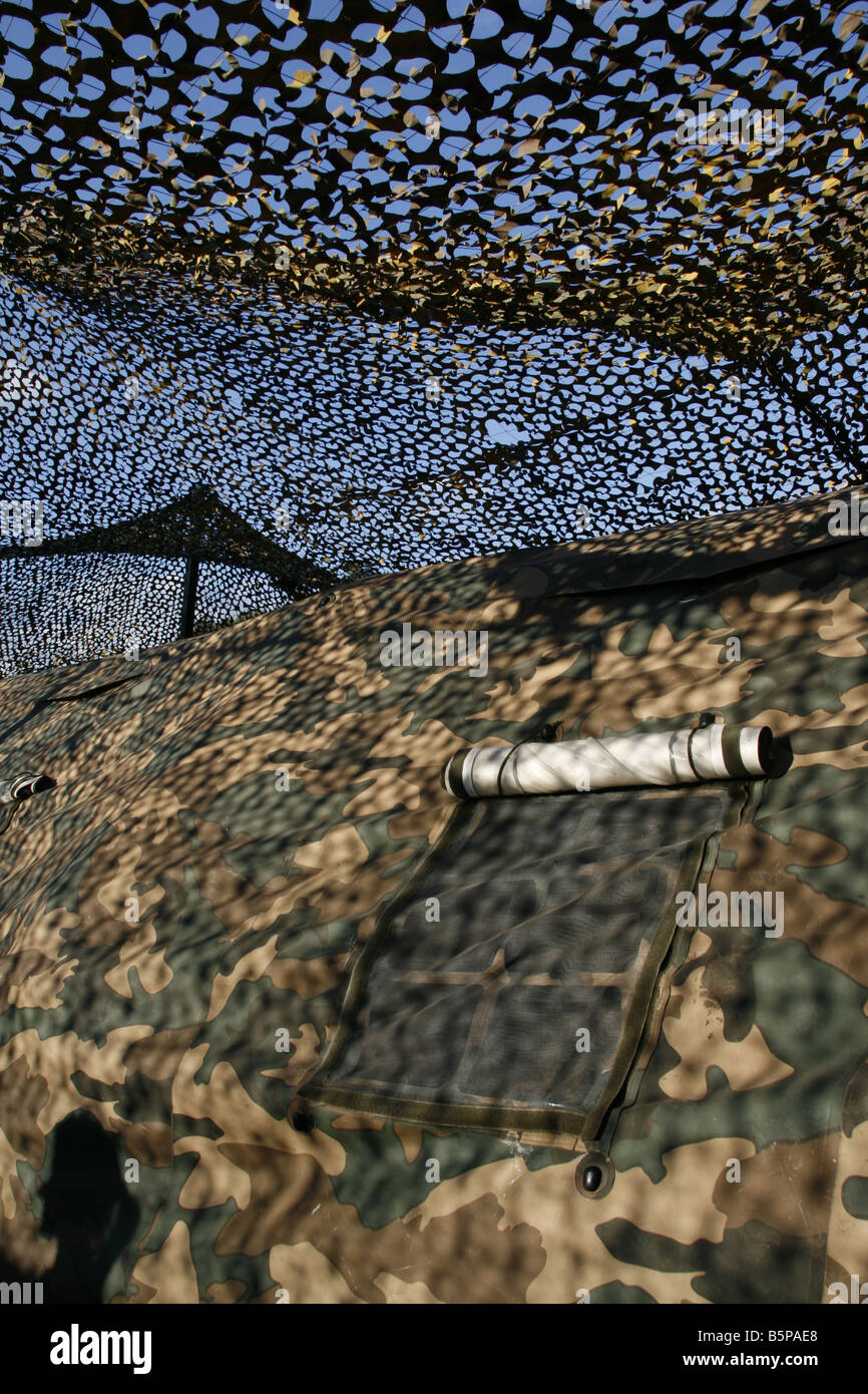 Camouflage military army base tent hi-res stock photography and images ...