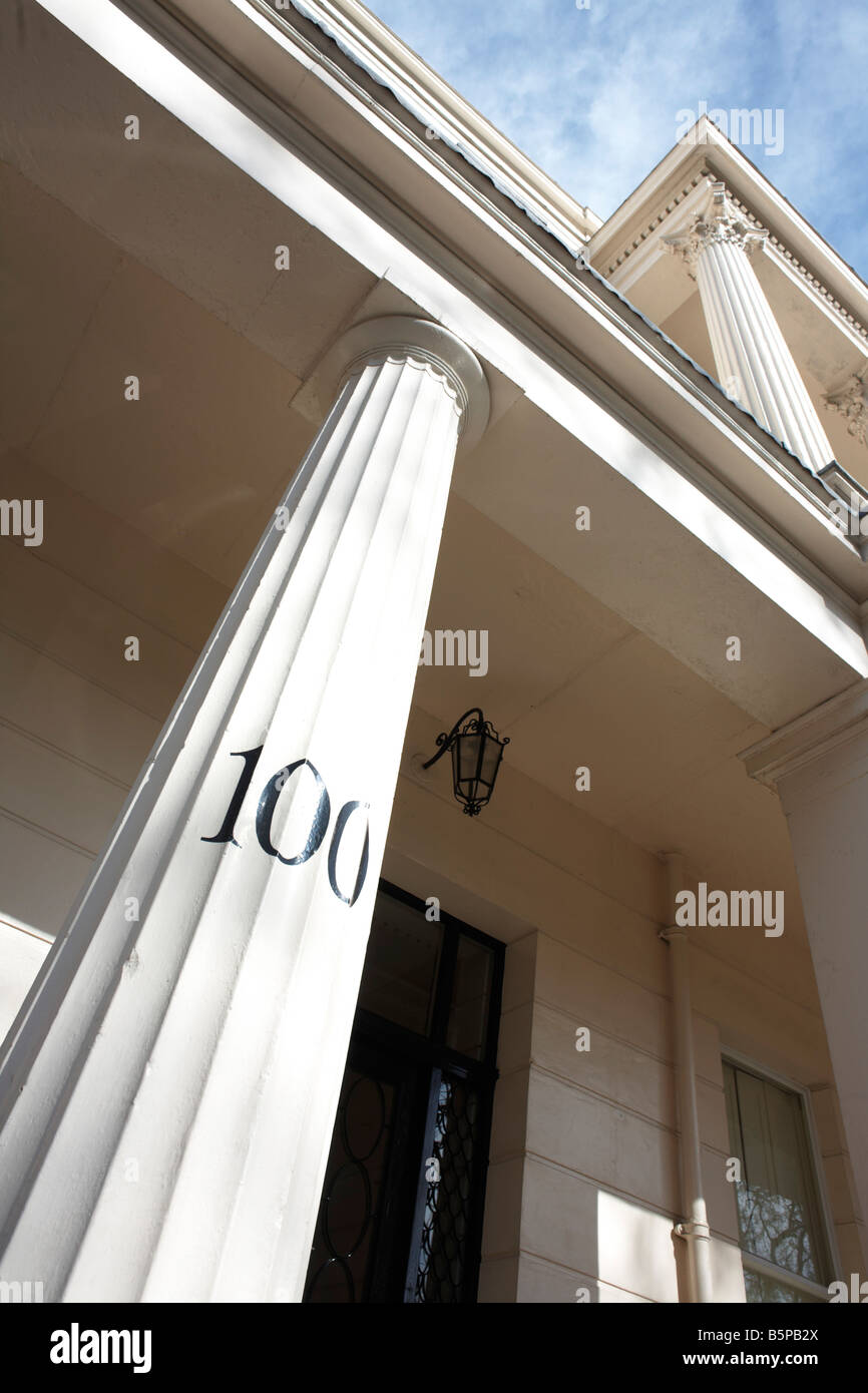 Immaculate columns and pillars frontage of the exclusive classically ...