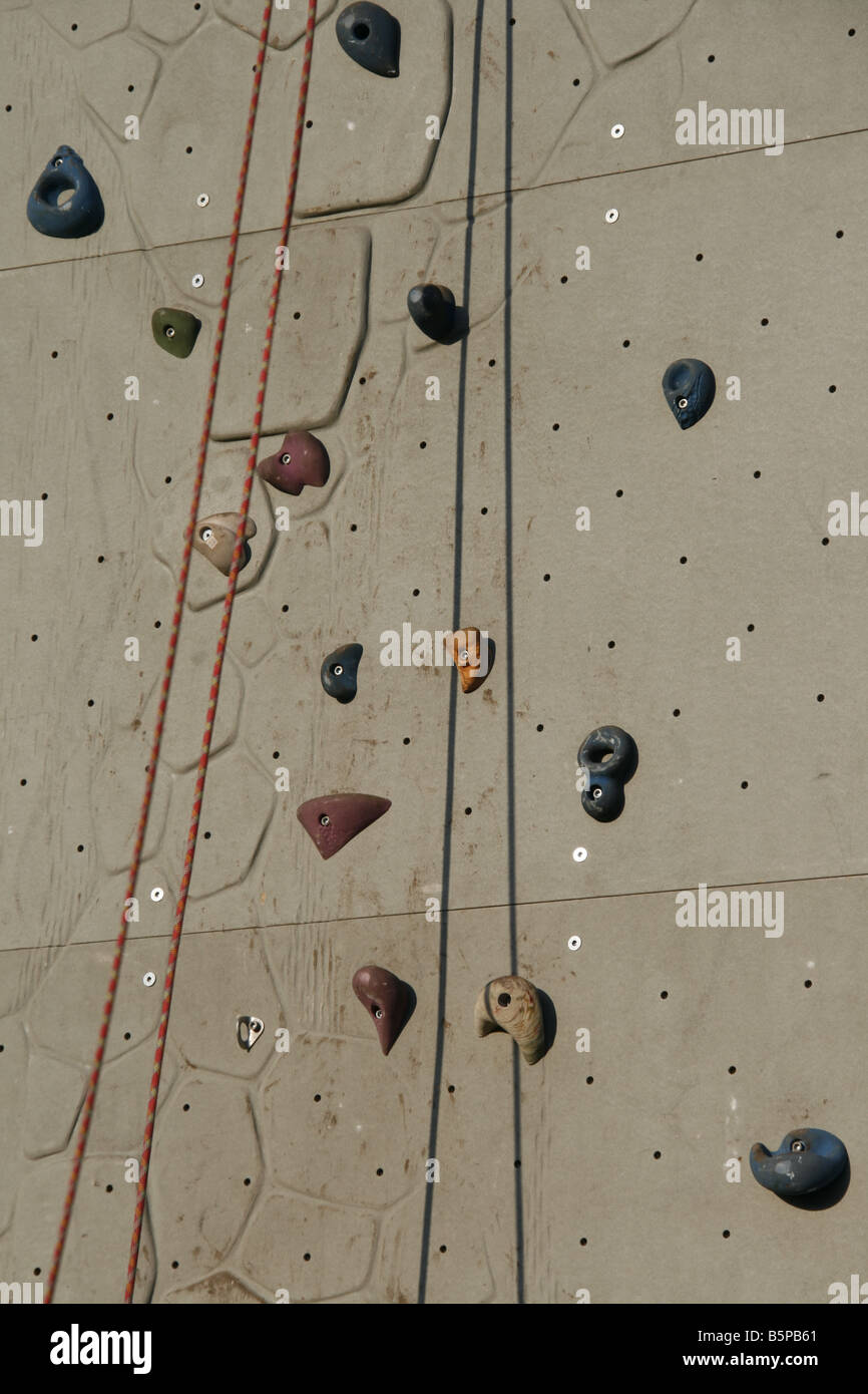 empty artificial climbing wall outdoors in sun Stock Photo - Alamy