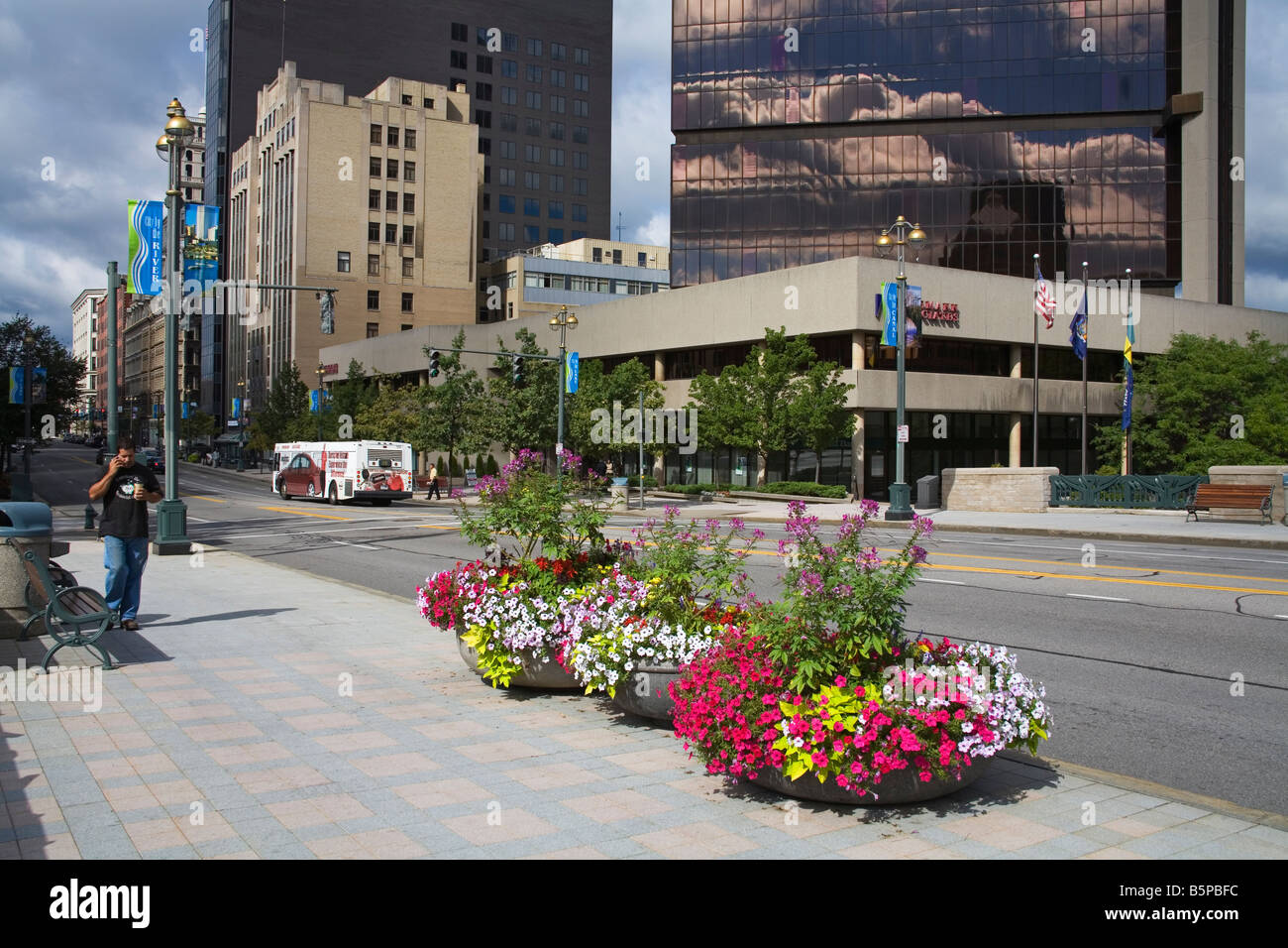 Main Street Rochester New York State USA Stock Photo - Alamy