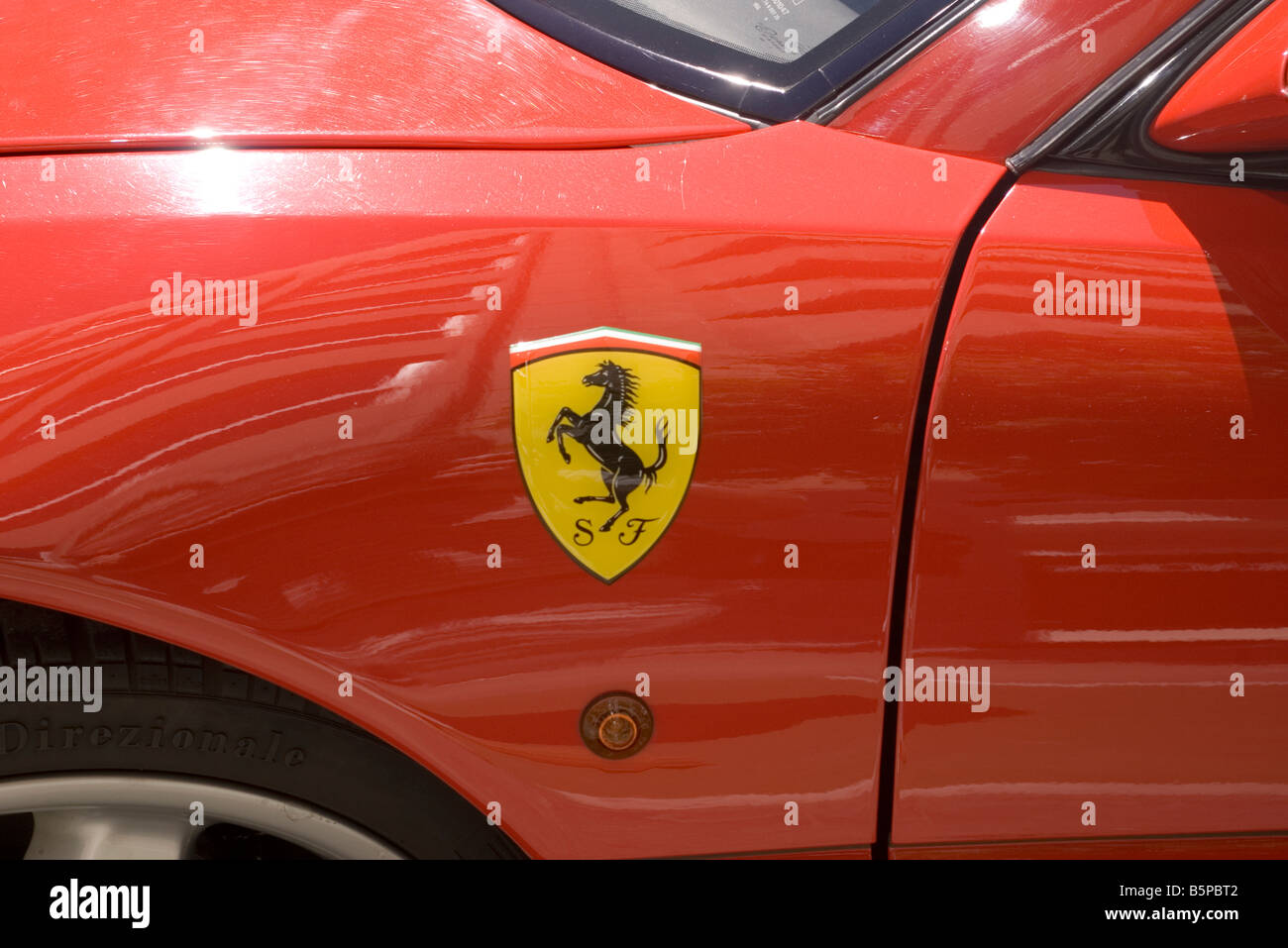 Ferrari red side view hi-res stock photography and images - Alamy