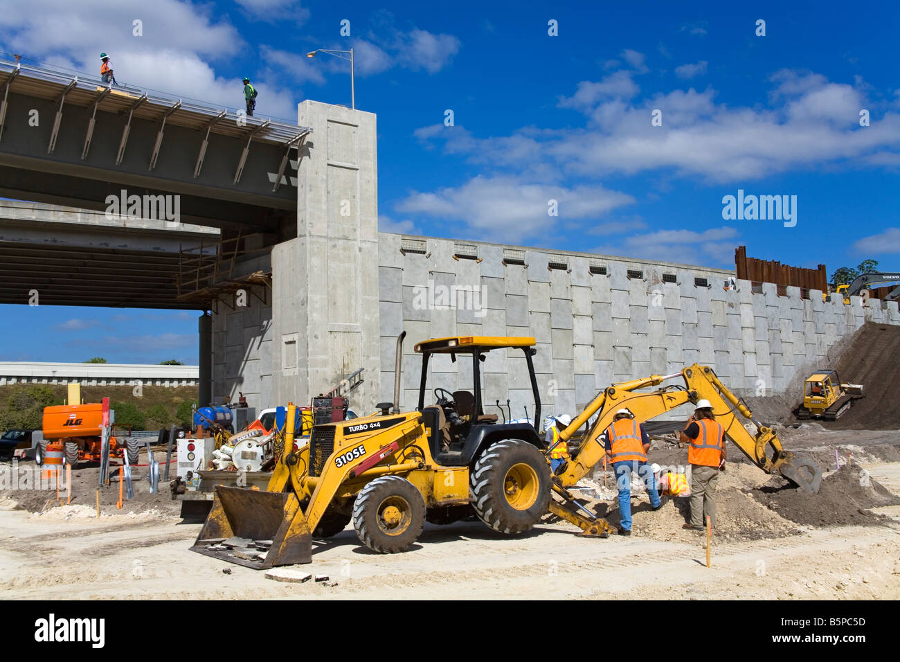 Construction of Freeway 4 connector Downtown Orlando Florida USA Stock ...