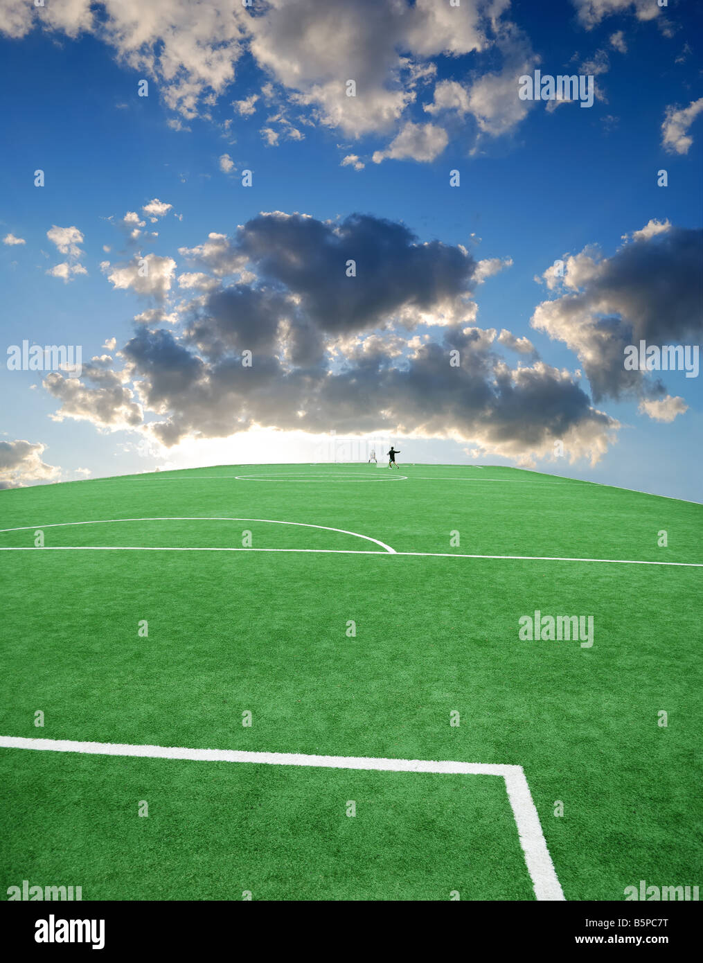 football grass background in light and shadow Stock Photo - Alamy