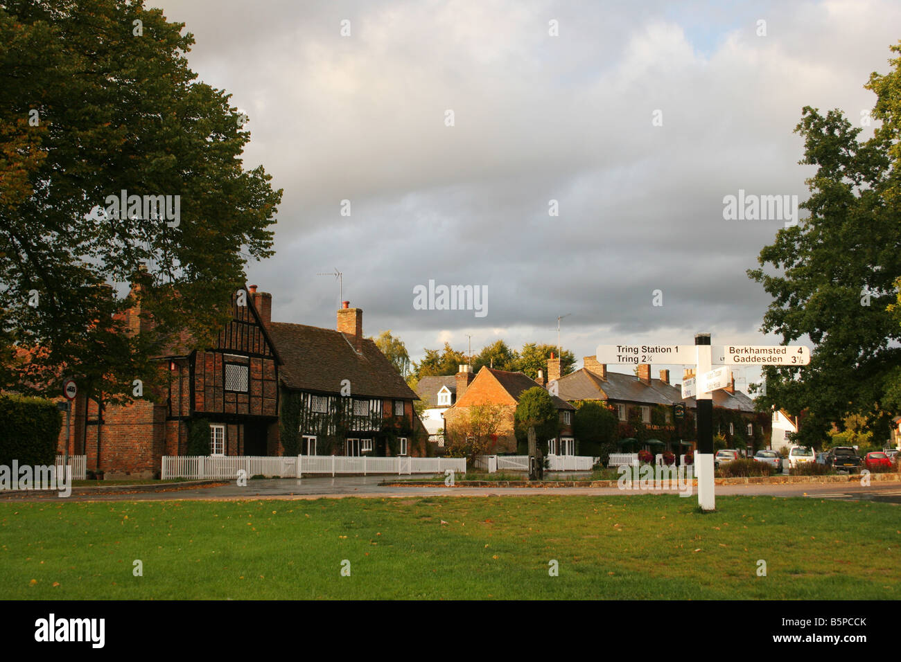 Aldbury National Trust village in Hertfordshire, below the Ashridge ...