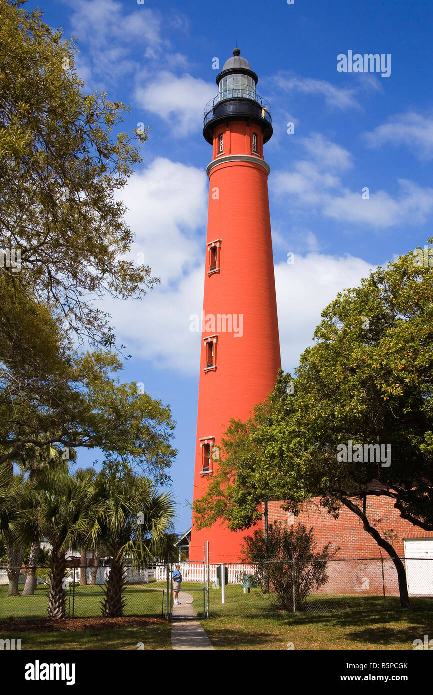 Ponce Inlet Lighthouse Daytona Beach Florida USA Stock Photo - Alamy