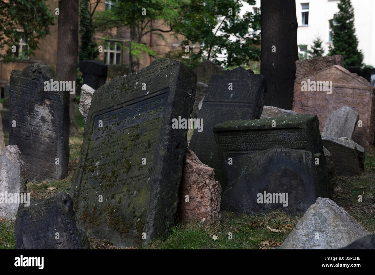 Crowded tombstones old jewish cemetery hi-res stock photography and ...