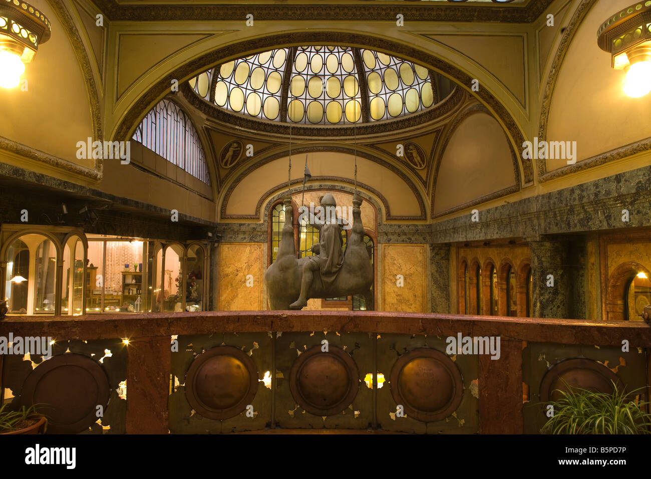 SAINT WENCESLAS HORSE SCULPTURE LUCERNA PASSAGE MALL PRAGUE CZECH ...