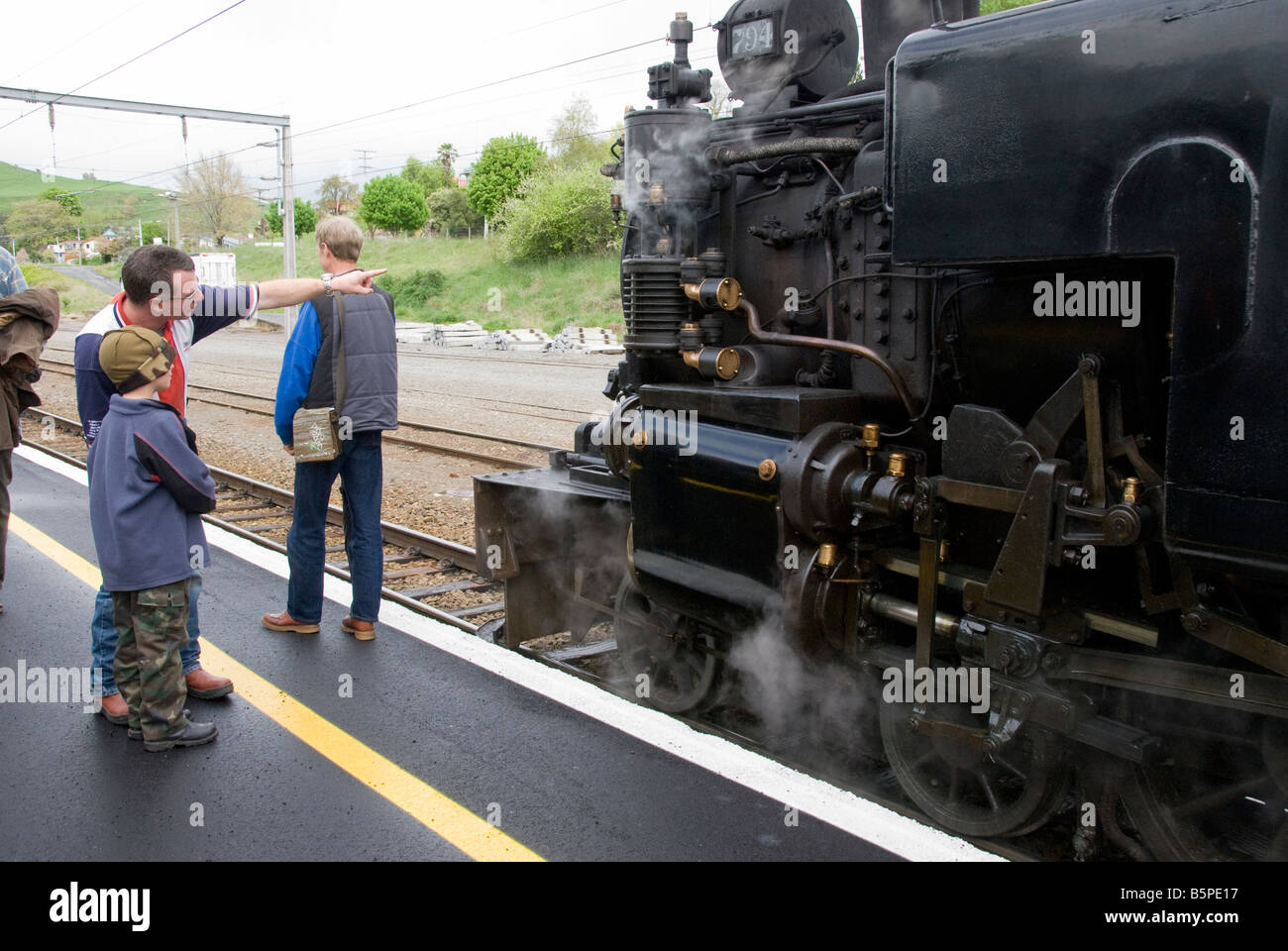 People Watching Steam Train High Resolution Stock Photography and ...