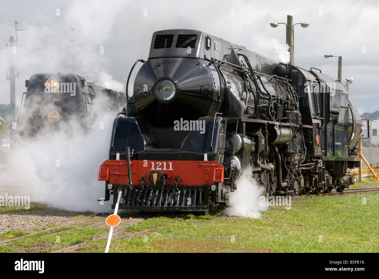 Streamlined J Class Steam engine Fielding Manawatu New Zealand Stock ...