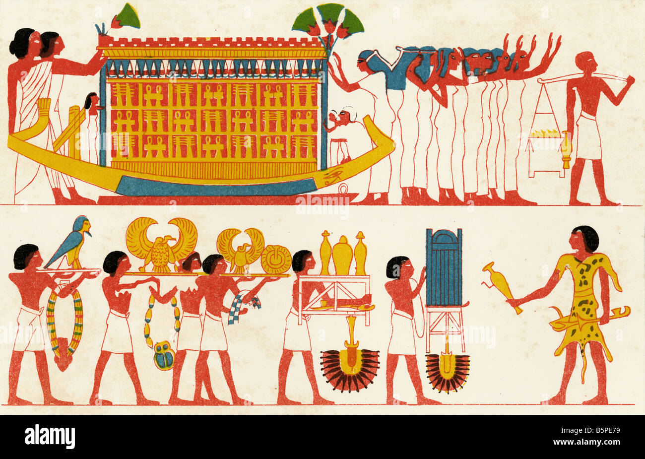 Egyptian tomb illustration hi-res stock photography and images - Alamy
