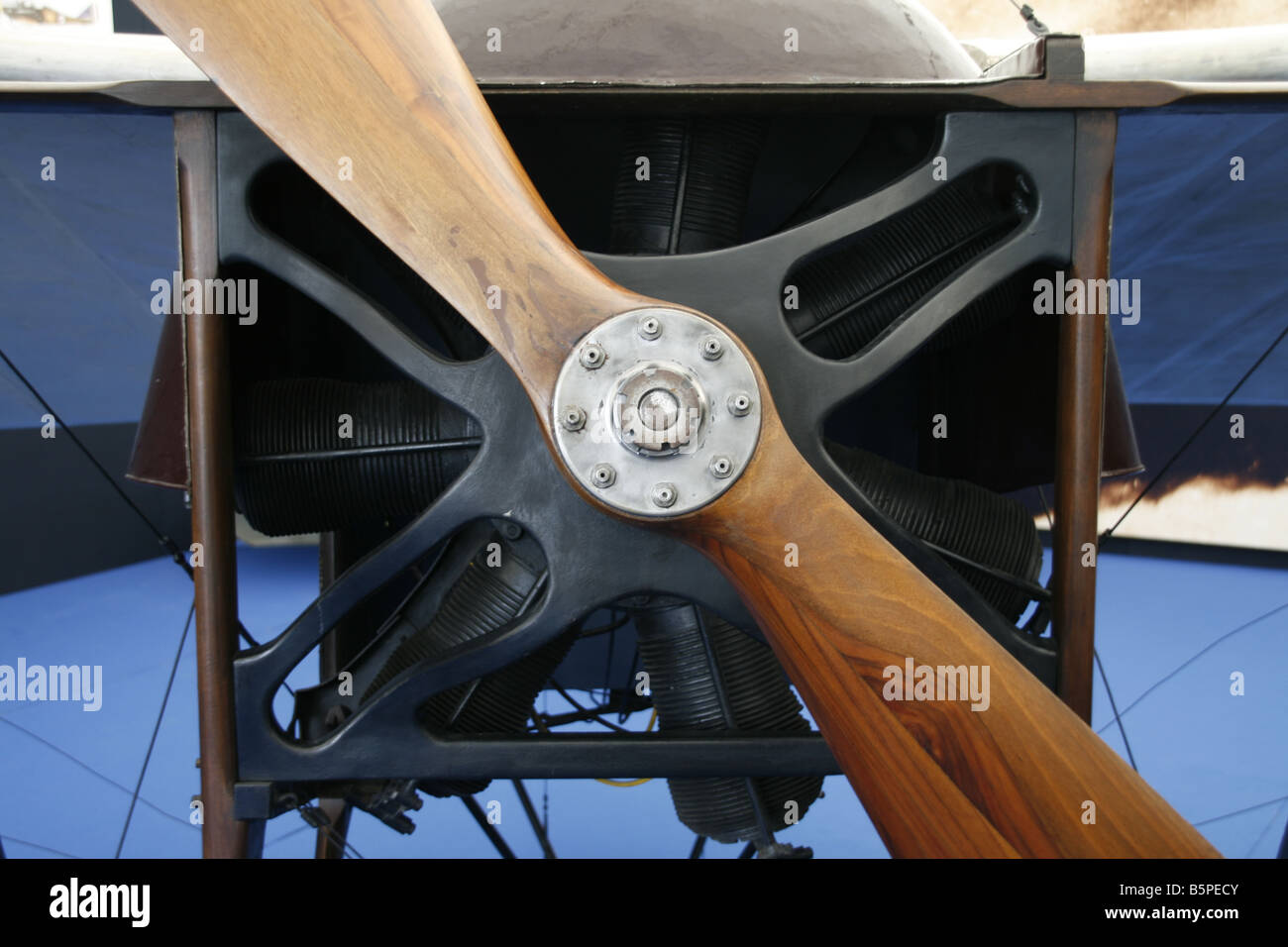 old flying machine at military open day Stock Photo - Alamy