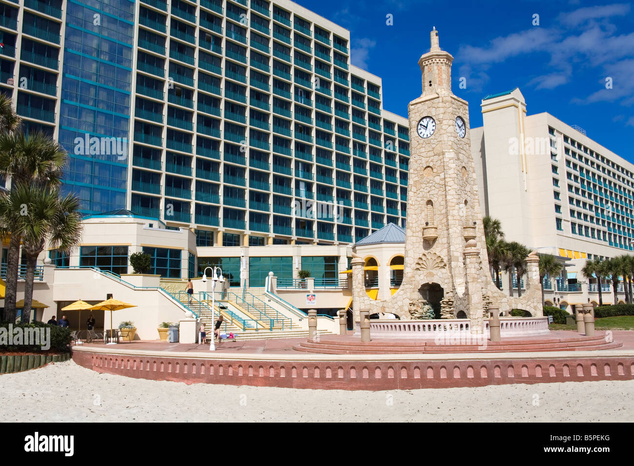 Oceanfront Park Clock Tower Daytona Beach Florida USA Stock Photo - Alamy