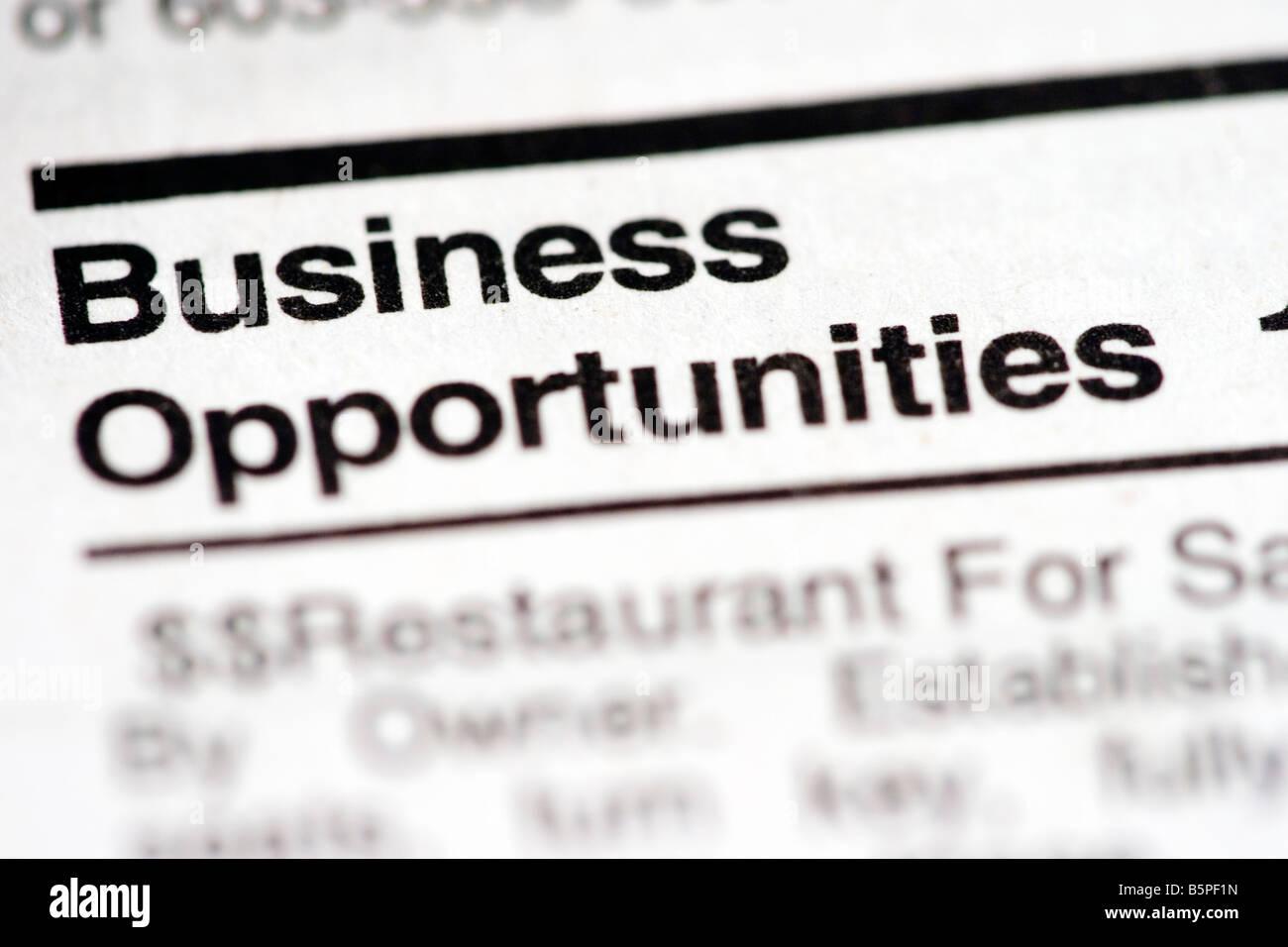 Newspaper ad hi-res stock photography and images - Alamy