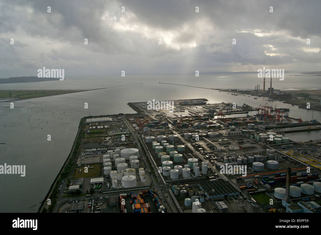 Aerial Of Dublin Bay Stock Photo - Alamy