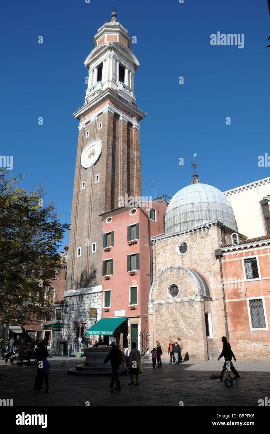 Campo Santi Apostoli; Campanile (Bell Tower) of Santi Apostoli Church ...