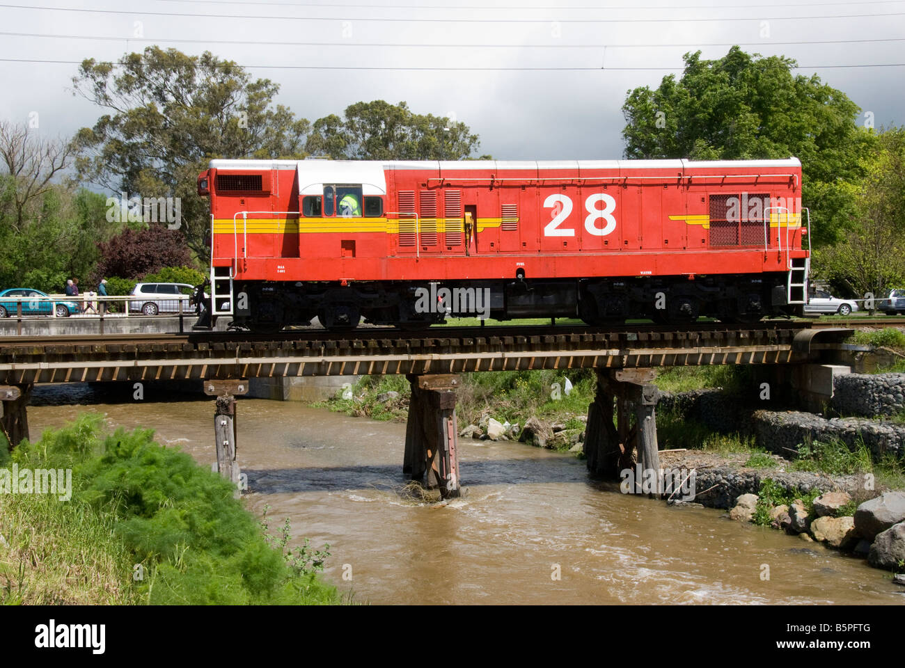 DA Class Diesel engine Fielding Manawatu New Zealand Stock Photo - Alamy