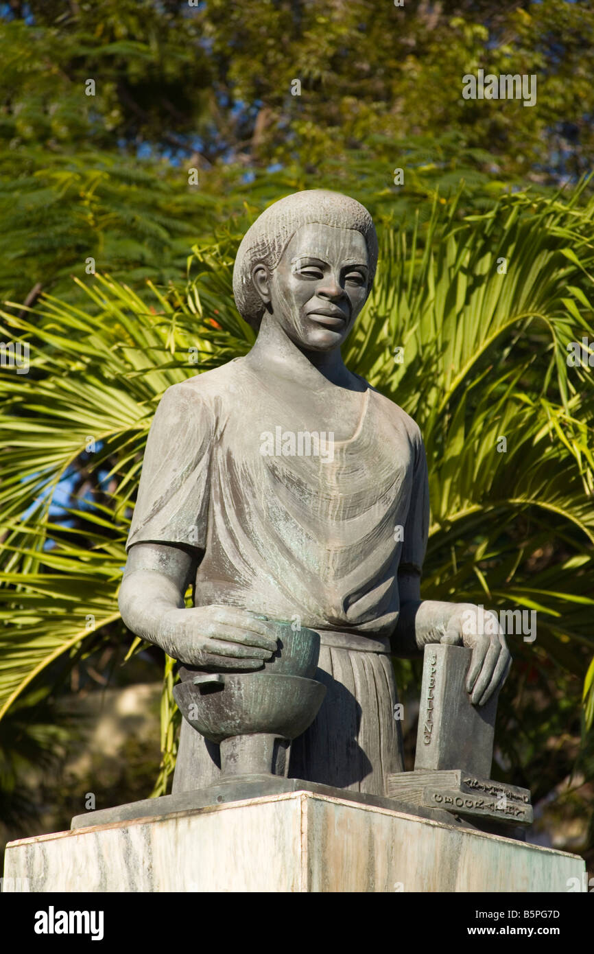 Bust of Edith Williams Main Street City of Charlotte Amalie St Thomas ...