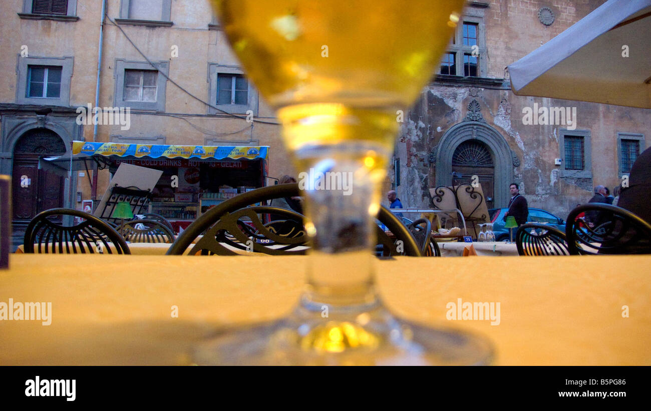 A sidewalk cafe near the Leaning Tower of Pisa in Pisa Italy Stock ...