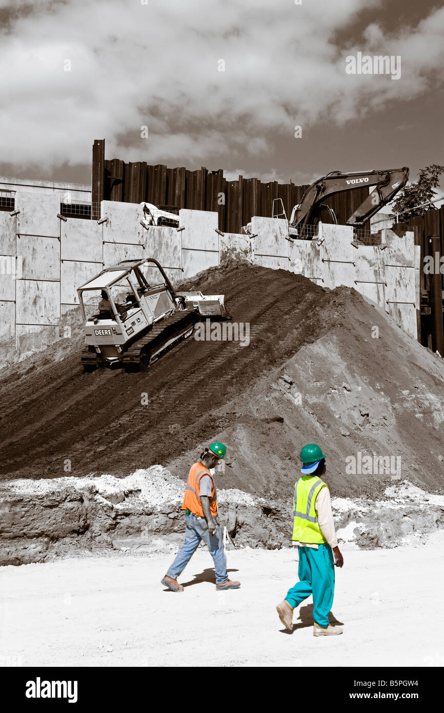 Construction of Freeway 4 connector Downtown Orlando Florida USA Stock ...