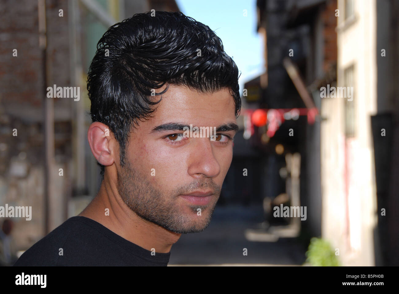 young man with an immaculate haircut Stock Photo - Alamy