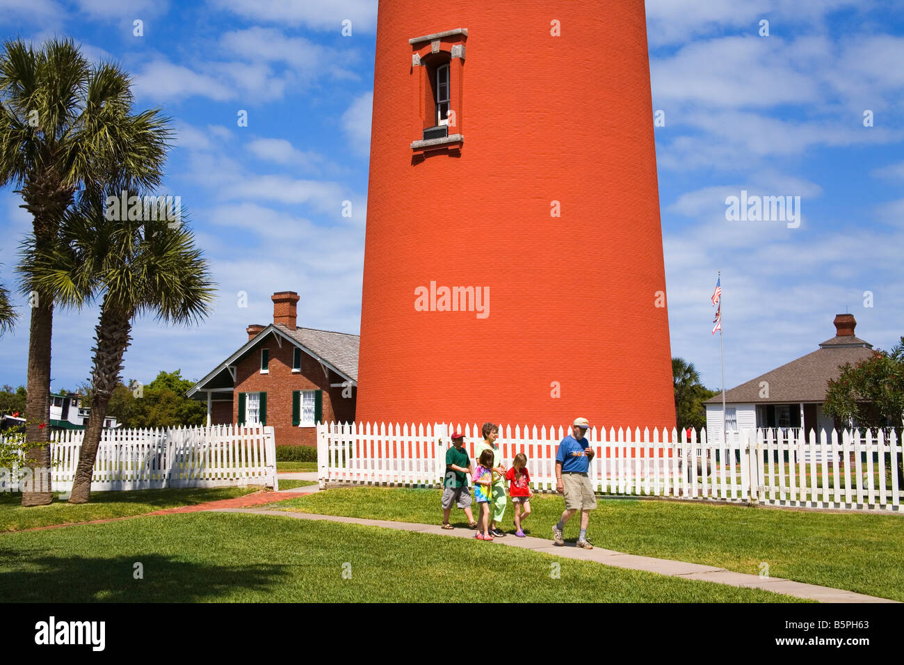 Ponce Inlet Lighthouse Daytona Beach Florida USA Stock Photo - Alamy