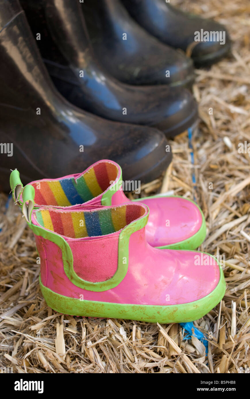 Girls wellies hi-res stock photography and images - Alamy